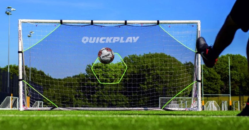 COMBO: Q-Fold Folding Goal (triangle shape), Target Net and Football ...