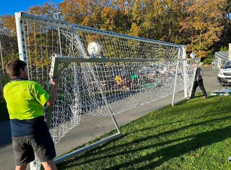 Velocity Portable Folding Football Goal - 5m x 2m — Perennial Sport & Turf